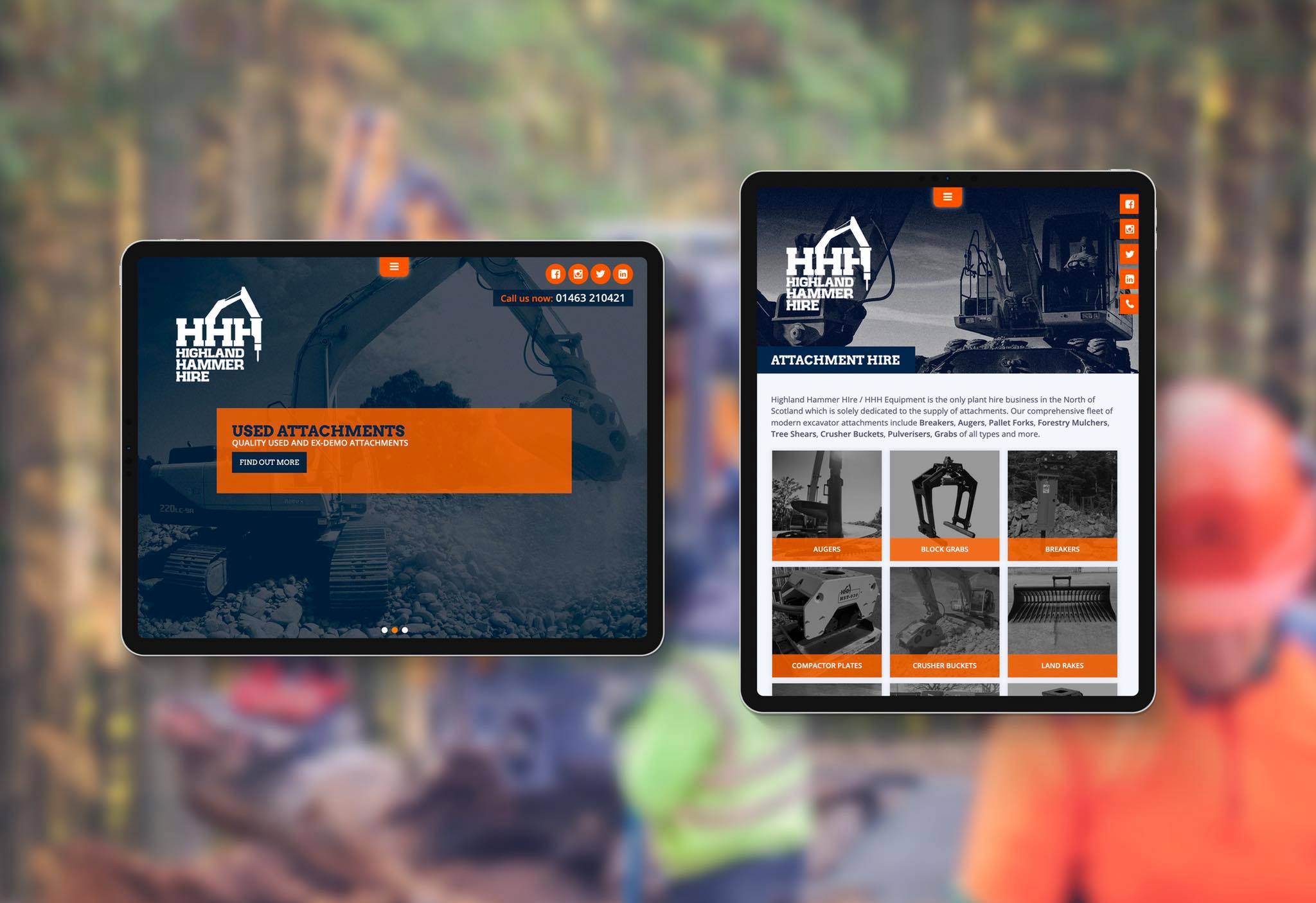 HHH Launches New Website :: Highland Hammer Hire